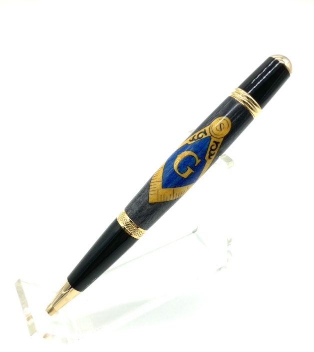 Masonic Emblem pen - Roby Write, Handmade, Handcrafted Pens Texas